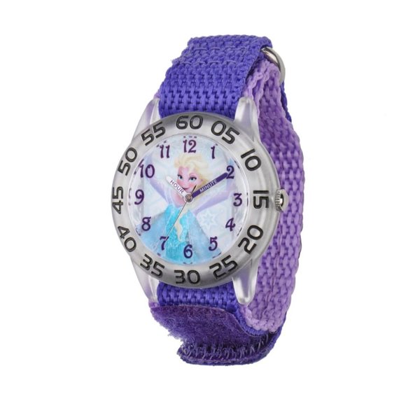 Disney | Accessories | Disney Frozen Elsa Girls Plastic Case Watch ...